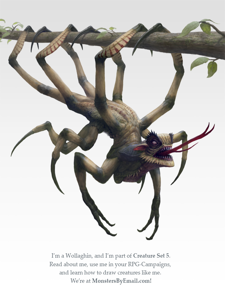 RPG Creatures - a free online Bestiary: Crawler in the trees - Creature ...
