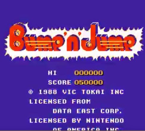 Nerdicus NES Review #105 : Bump 'N' Jump ~ Life of a Gamer Nerd