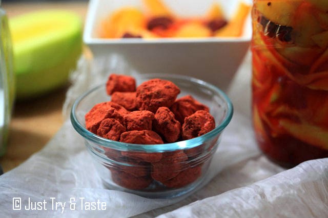 Manisan Mangga Muda dengan Kiamboy Merah | Just Try & Taste