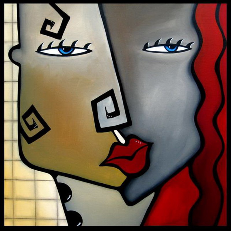 Arte y Actividad Cultural: Rostros grandes en cuadros coloridos ...