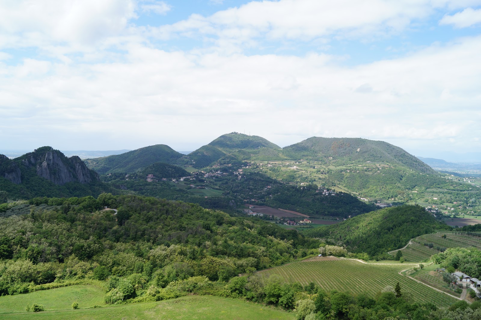 Sguardo dall'alto: Da Villa di Teolo al Monte Pirio