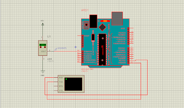 LM35 temperature sensor interfacing with Arduino board