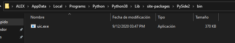 PySide2 ui to py file error (Solución) [PyQt]