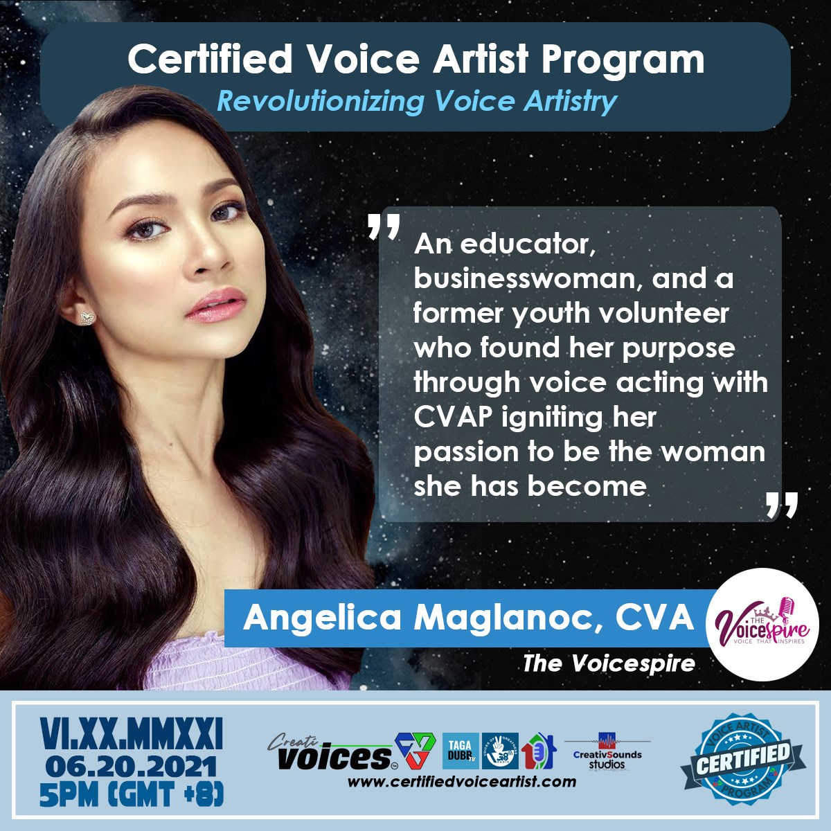 Top 20 Certified Voice Artists of the Philippines