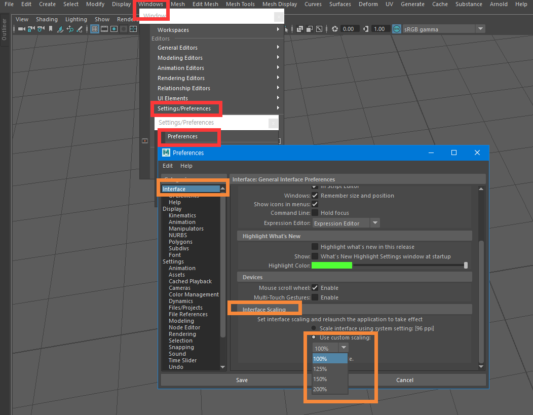 Manacube's Maya Blog: [#MAYA_TIP] Maya Interface Scale Setting / Maya ...