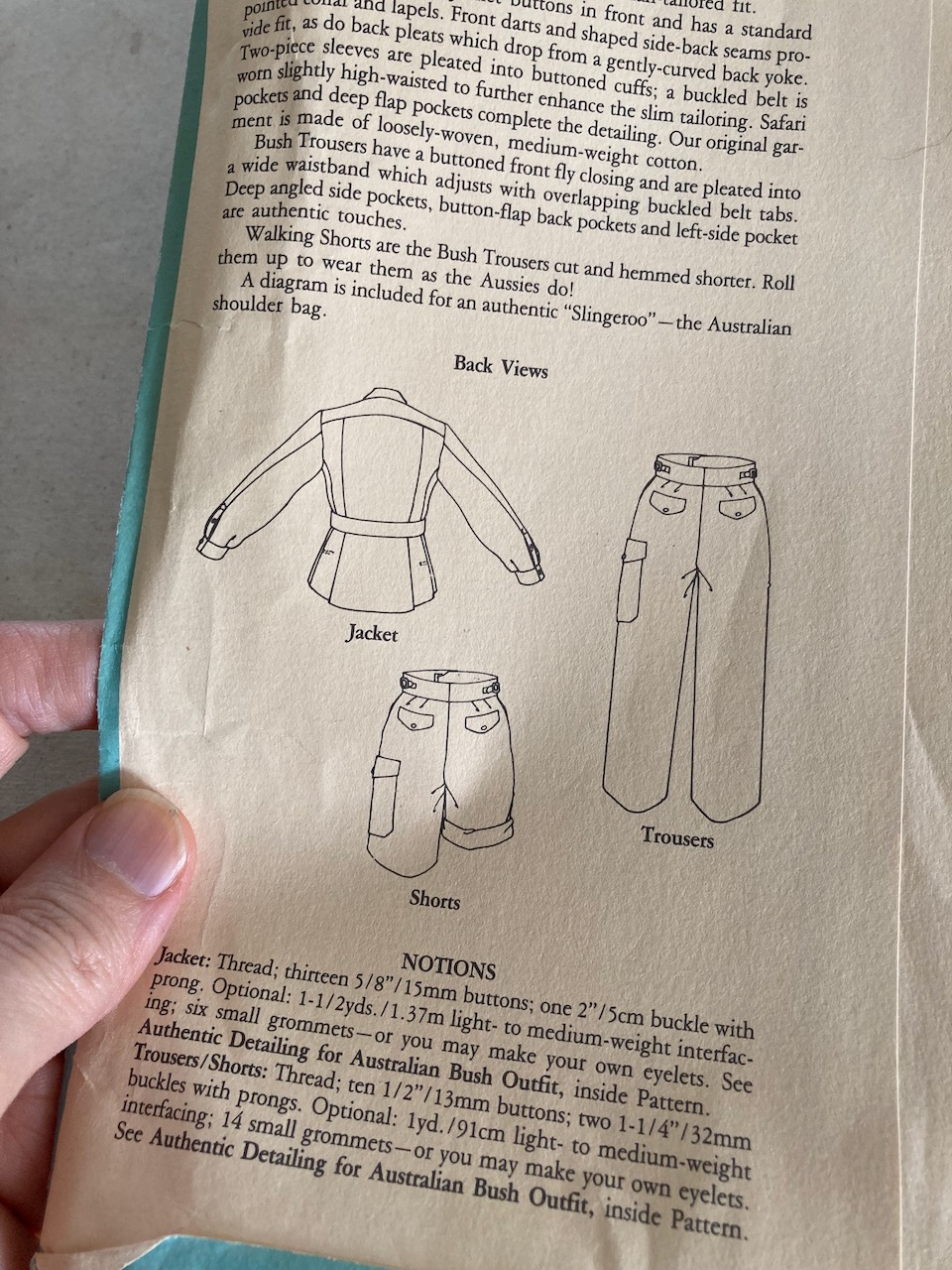 male pattern boldness: Modeling the Completed Safari Jacket!