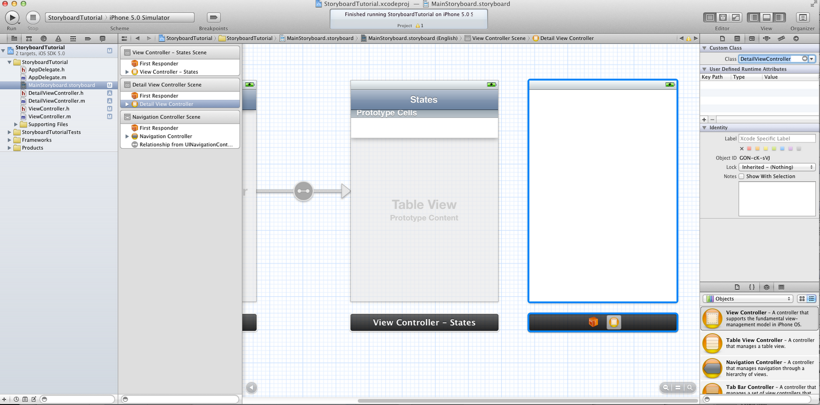 Kurry Tran S Blog Ios 5 Storyboard And Uitableviews Tutorial