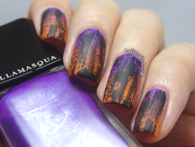 Distressed Halloween Gradient | Brit Nails