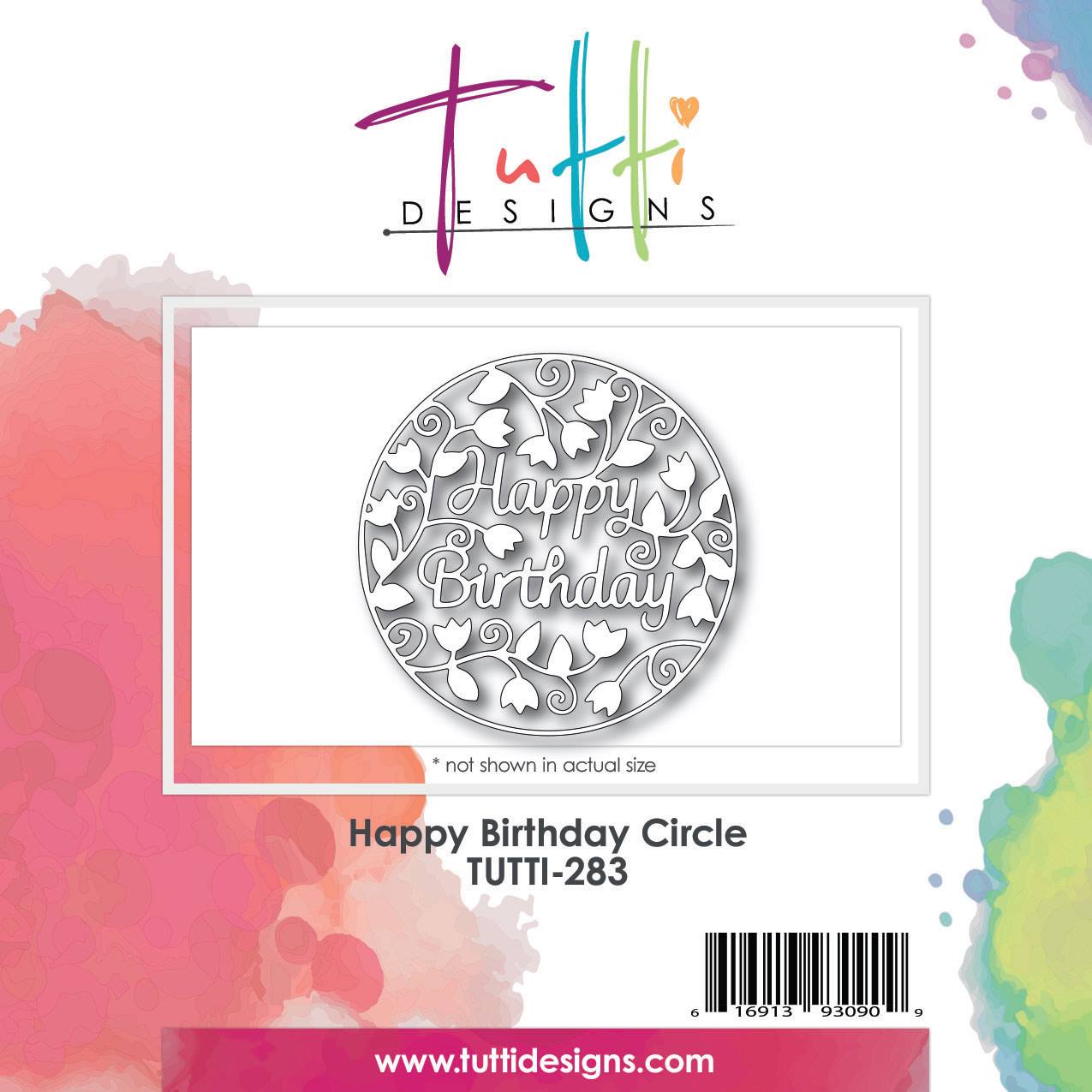 Creative Moments by Nancy Hill: Happy Birthday Circle Die Card