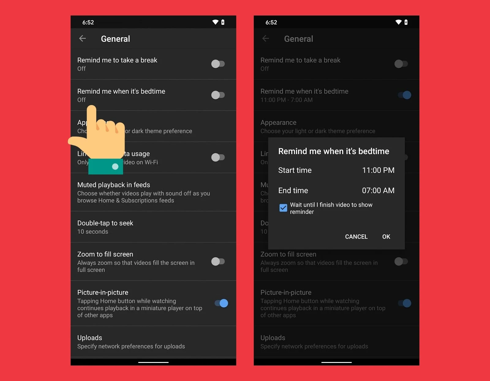 YouTube Introduces A New Bedtime Reminder Tool To Help Users Set ...