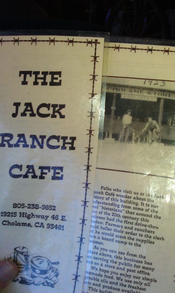 The Food Blog: Jack Ranch Cafe Chalome CA.