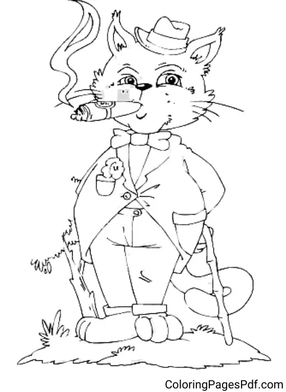 Coloring Pages Of Expert Cats For Kids And Adults