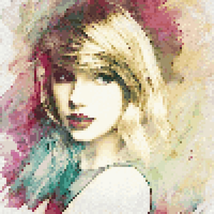 PIXEL ART COLOR: PIXEL ART COLOR - Taylor Swift