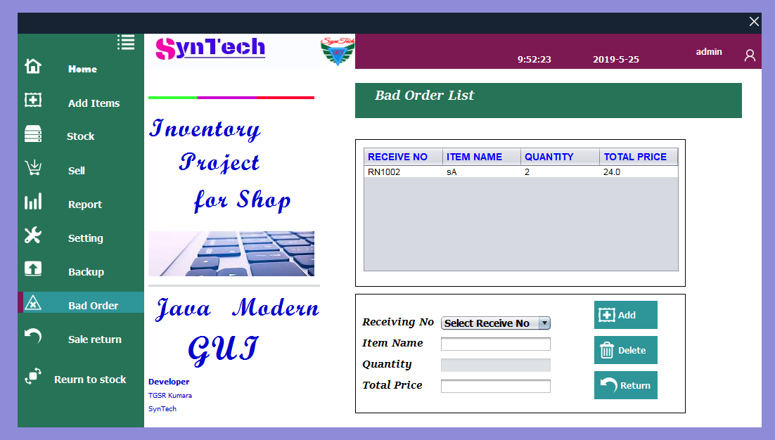 SynTech: Java modern GUI design