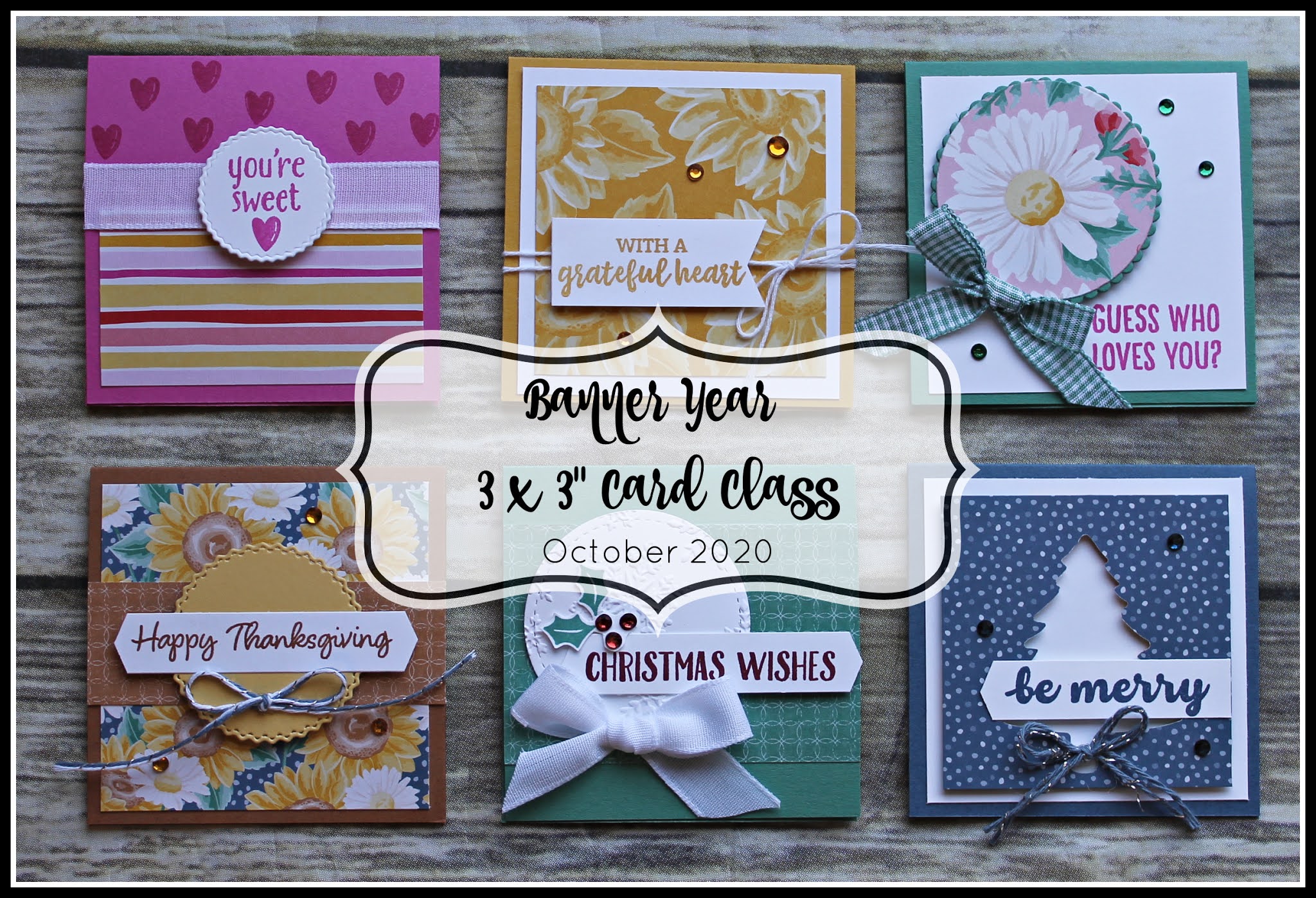 Naptime is Stamptime: Banner Year 3 x 3" Card Class