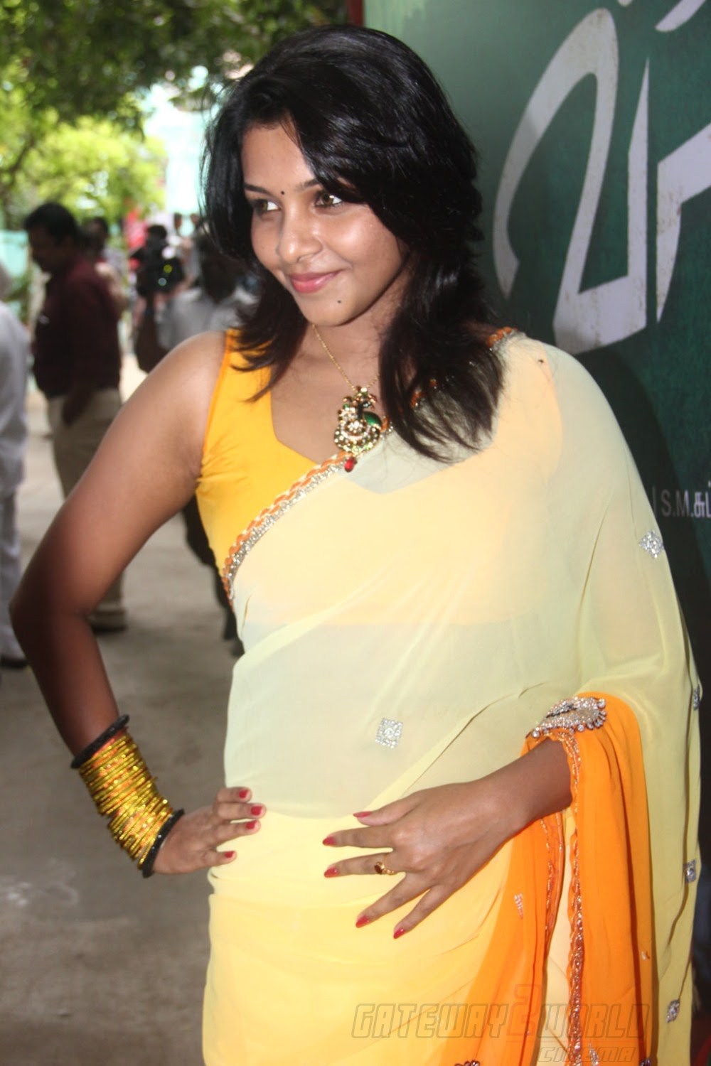 ACTRESS KADHAL SARANYA NAG IN TRANSPARENT SAREE LATEST HOT PHOTOS ...