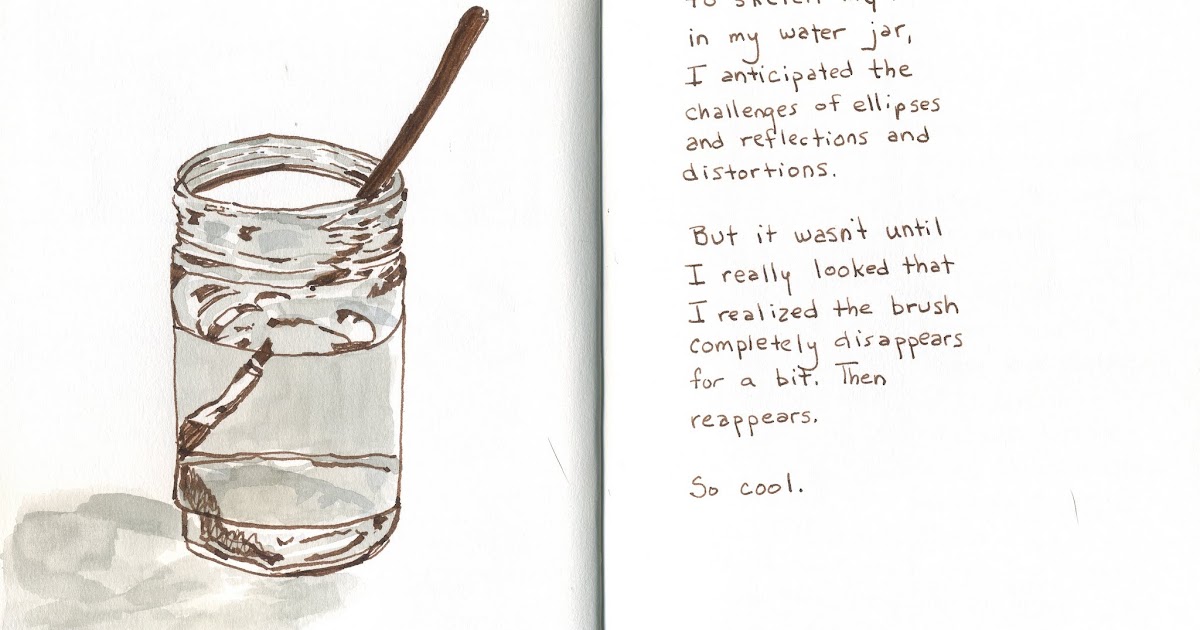 Scribbling With Spirit: The Miraculous View of a Brush in a Jar of Water