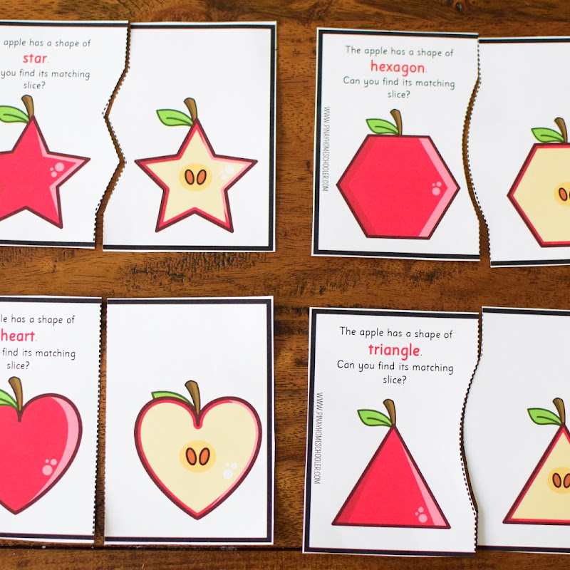 FREE Apple Shape Matching Cards | The Pinay Homeschooler