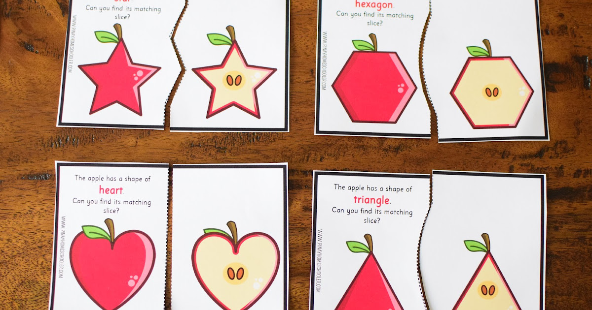 FREE Apple Shape Matching Cards | The Pinay Homeschooler