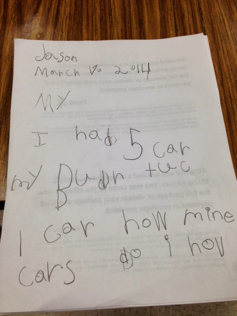 Kindergarten and Mooneyisms: Writing Our Own Math Word Problems