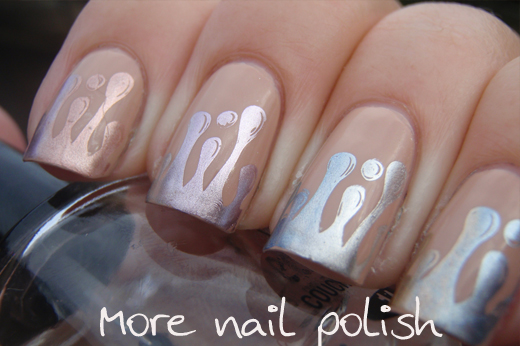 Stamped drips ~ More Nail Polish