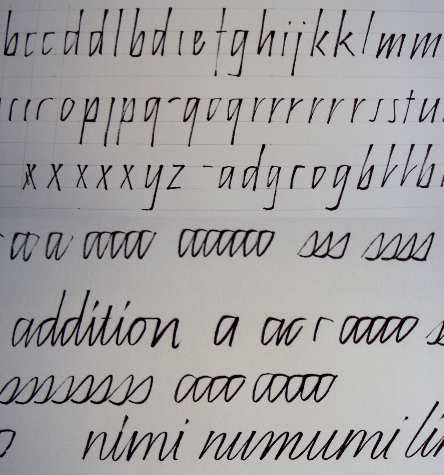 calliglyphe: Stage de cursive humanistique