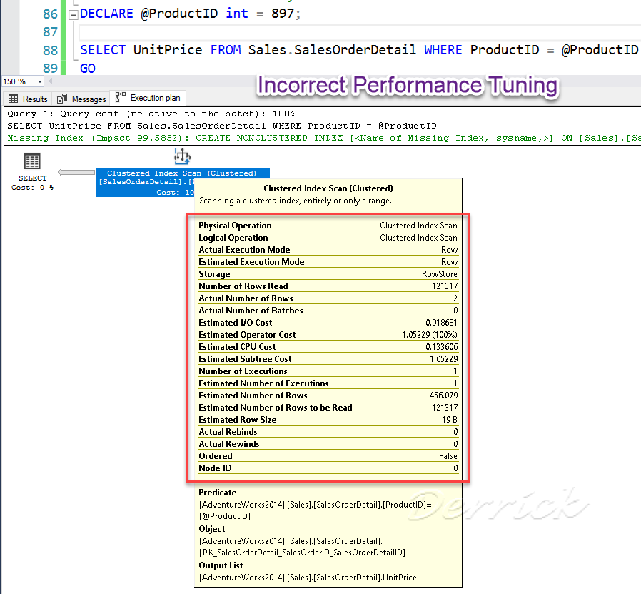 德瑞克：SQL Server 學習筆記: [SQL Server] Incorrect Performance Tuning in ...