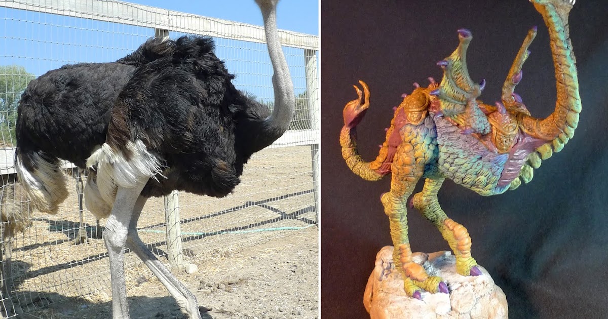 LUDstuff!: SCULPTURE: "Ostrich Dragon"