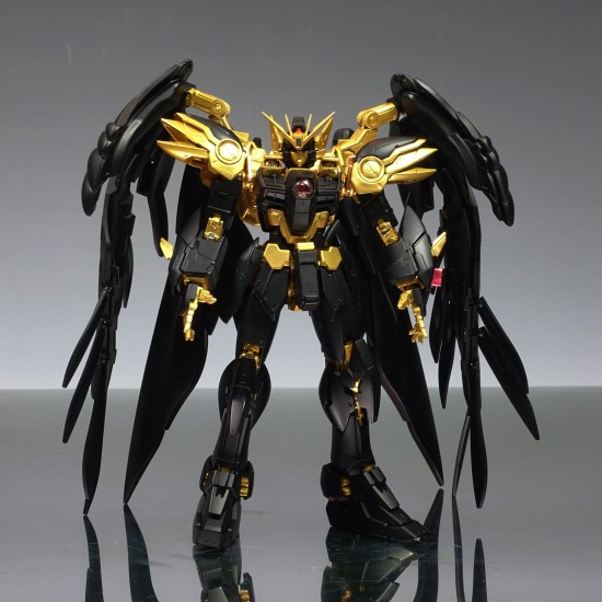 Painted Build: RG 1/144 Wing Gundam Zero Custom EW ver. "Black and Gold ...