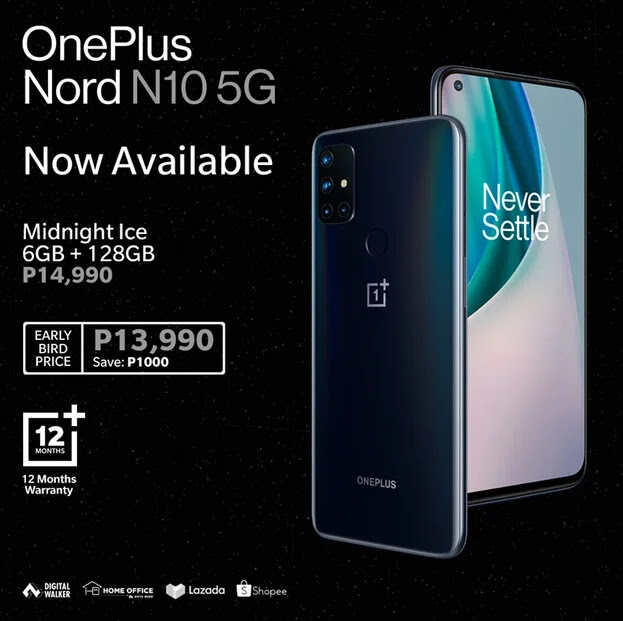 OnePlus Nord N10 5G Launches in the Philippines for Only Php13,990