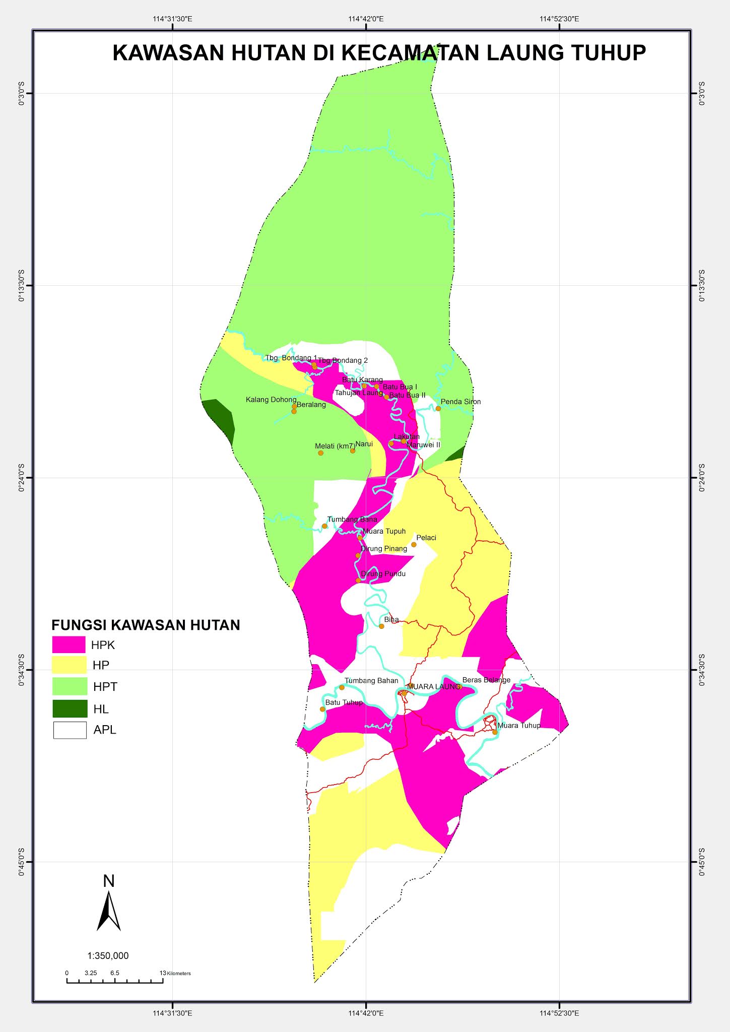 PENYULUHAN KEHUTANAN UPT KPHP MURUNG RAYA: KAWASAN HUTAN DI KECAMATAN ...