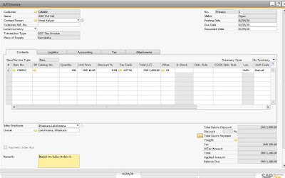 SAP Business One Knowledge: Drop-ship Warehouse in SAP Business One