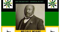 Msane Tribe History: SAUL MSANE POLITICAL ACTIVISM