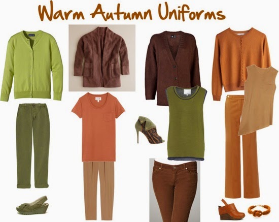 Stagione cromatica Autunno Warm abbigliamento colori