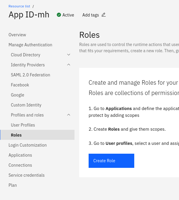 Using IBM App ID roles with Spring Security