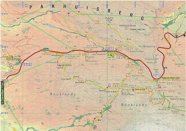 Hike the Cederberg: the Map: #9: First Sample Map