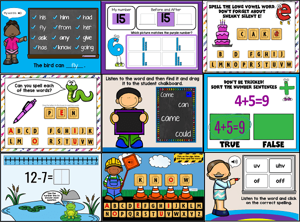 How Digital Task Cards Can Keep Kids Learning At Home | Hanging Around ...