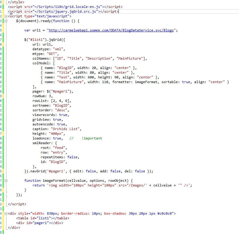 The ASP.NET MVC Club: Step by step how to create a jqGrid connected to ... The ASP.NET MVC Club: Step by step how to create a jqGrid connected to ...