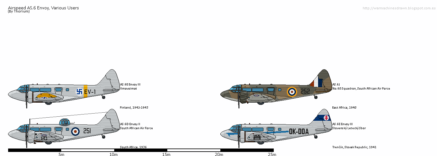 War Machines Drawn: Airspeed AS.6 Envoy, part two