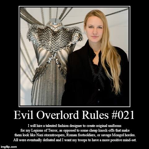 Scott M. Baker: Evil Overlord Rules, Part 2