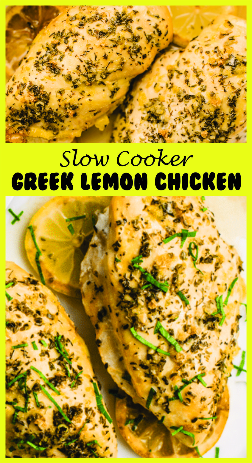 Slow Cooker Greek Lemon Chicken Recipe Spesial Food