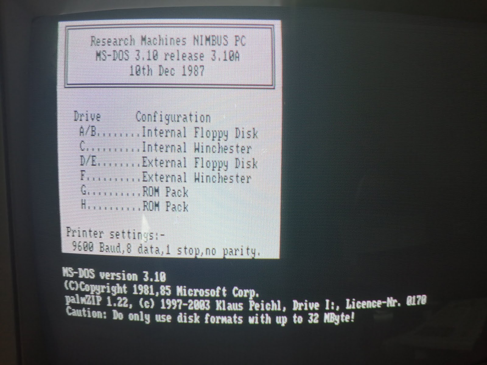 RM NIMBUS SERIAL COMMUNICATION WITH WINDOWS PC