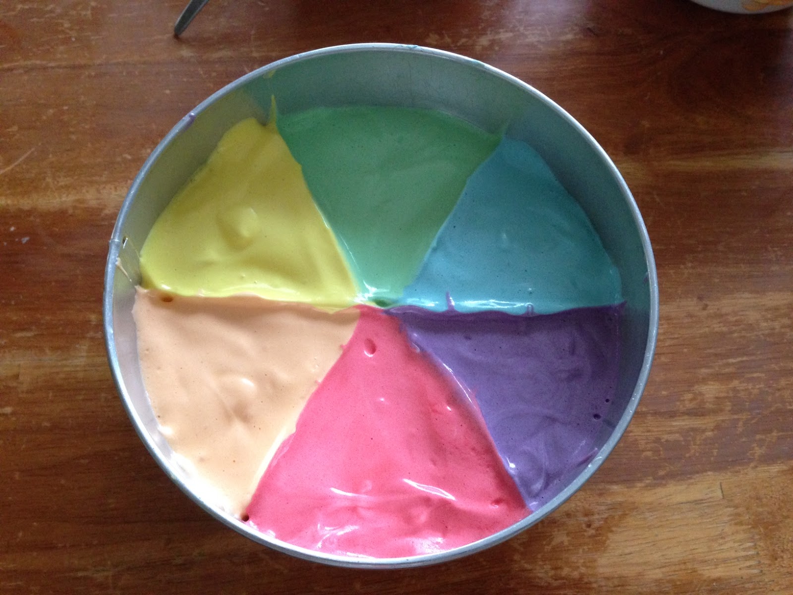 Heart of Mary: Rainbow (Colour Wheel) Chiffon Cake