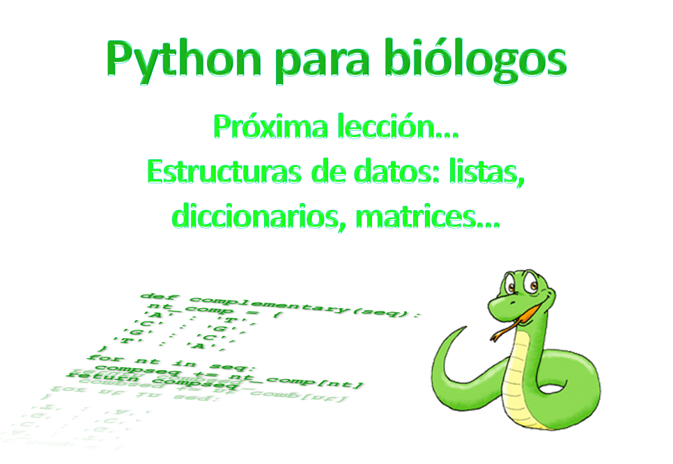 #!/perl/bioinfo: Curso de Python para biólogos - Lección 1. Ejecutando ...