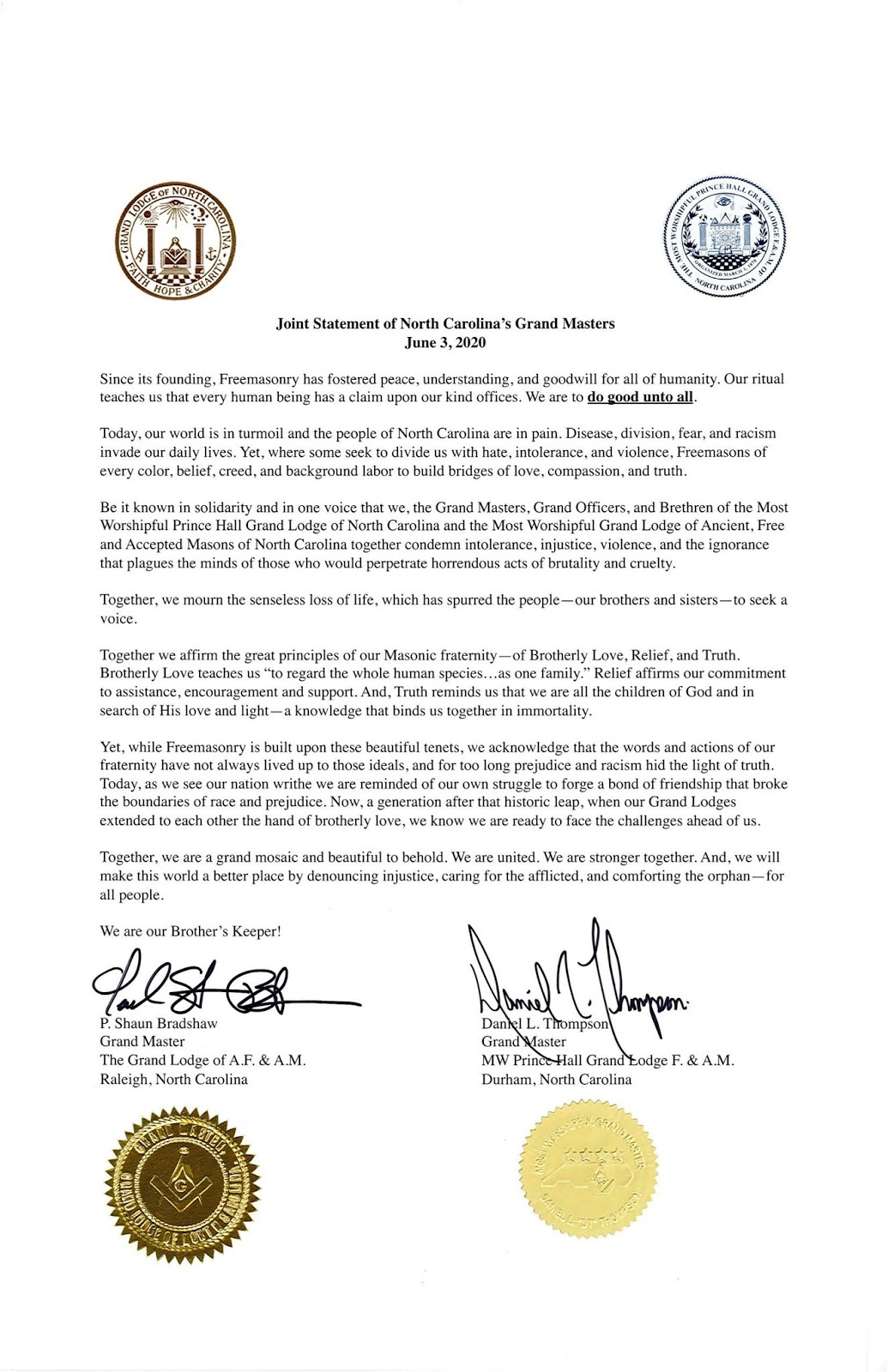 Freemasons For Dummies: More Masonic Grand Lodges Issue Unity ...