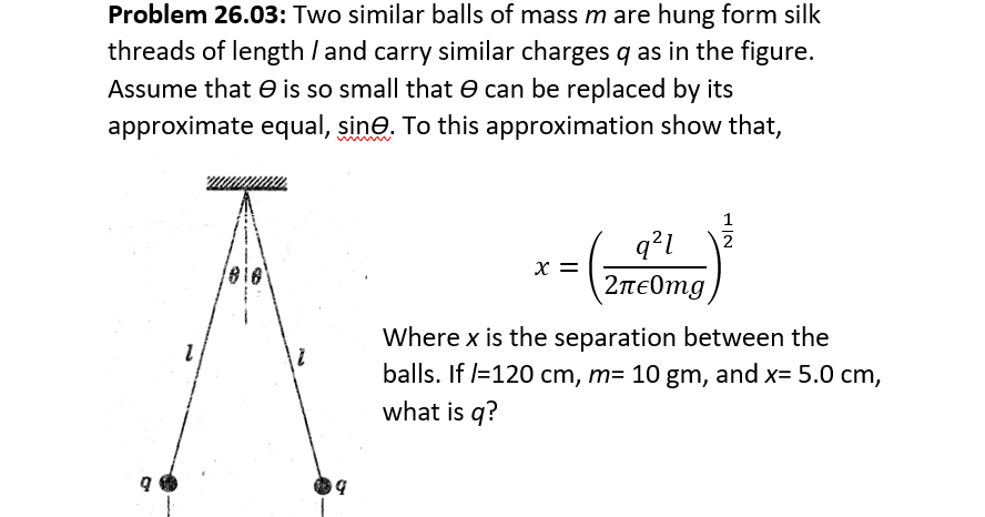 Chapter 26 (Charge and matter): problem 3 - Resnick Halliday solution ...