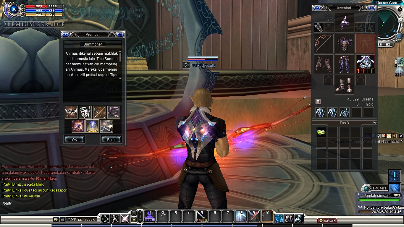 SGame !!!!: Tips and Trick main Job Summoner cora