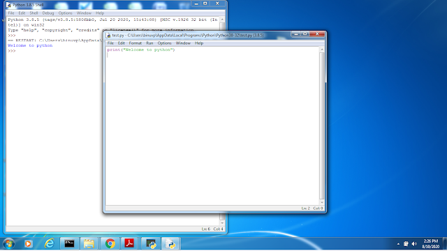 2.Running Python Program-IDLE,Interactive Shell, Jupyter, How Python works
