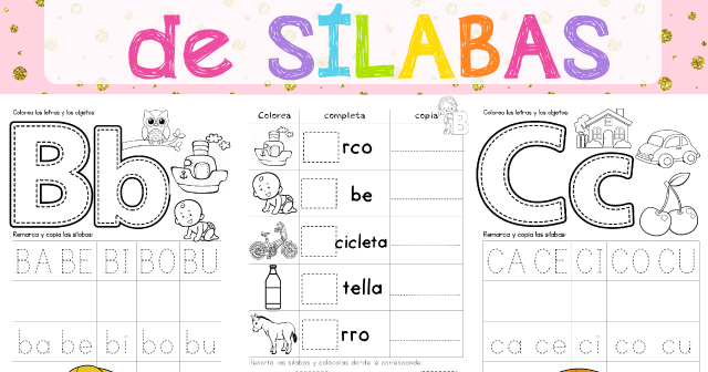 Mi Cuadernillo de Sílabas | Materiales Educativos para Maestras