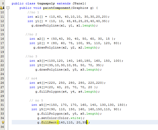 Membuat Polyline dan Polygon pada Netbeans